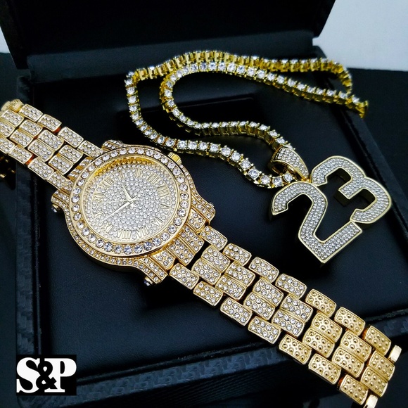 Accessories | Lab Diamond Watch No 23 Pendant 1 Row Chain | Poshmark